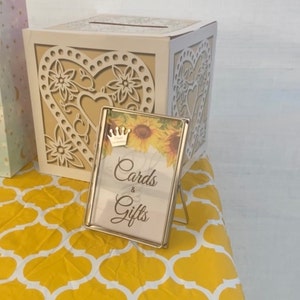 Cards & Gifts Sign Sunflowers Gifts Table Sign Printable Sunflower ...