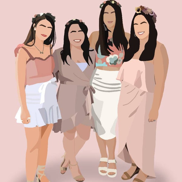 Custom Illustration. Faceless Illustration. Minimalist Custom ...