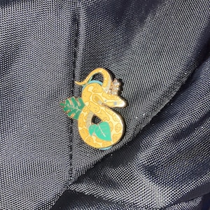 Yellow Corn Snake Enamel Pin, Yellow Snake, Snake Pin, Yellow Snake ...