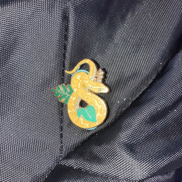 Yellow Corn Snake Enamel Pin, Yellow Snake, Snake Pin, Yellow Snake ...