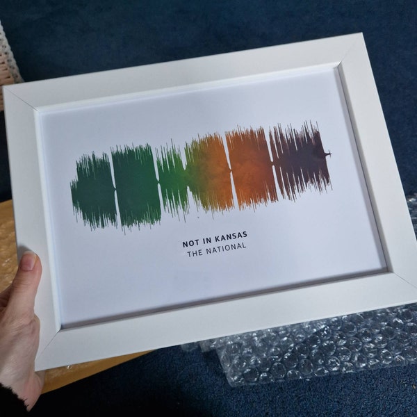 Sound Wave Print Personalised With Your Song Choice Gift for Friend ...