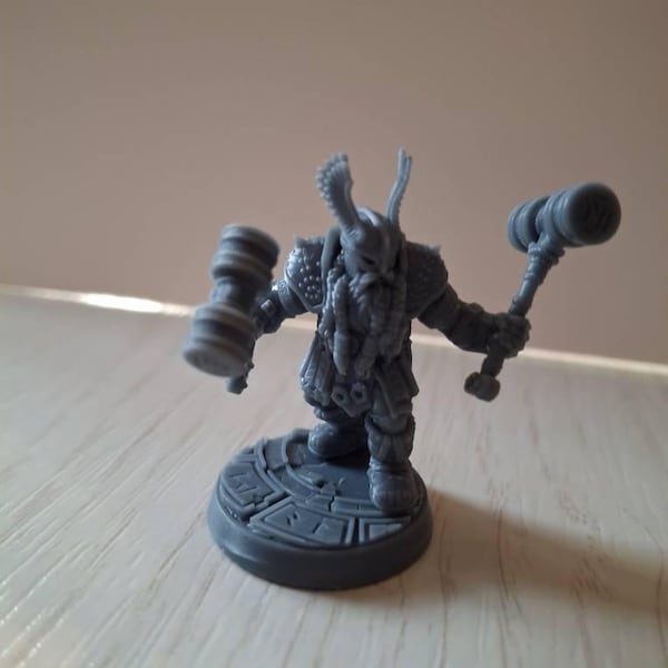 Orc Grozler Hang - Tabletop Dnd Miniature - 28 Mm, 32 Mm With Matching ...