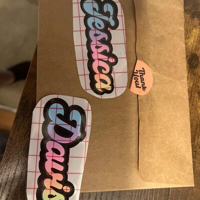 Gold Chrome Custom Name Decal Name Sticker Personalized Name Decal ...