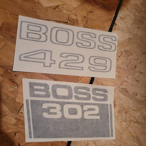 Boss 302 Ford Mustang Decal - Etsy