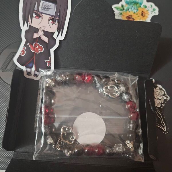 Anime Akatsuki Inspired Glass Beaded Bracelet Gift - Etsy