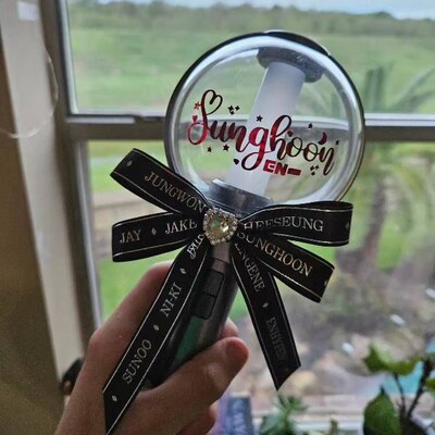 SEVENTEEN SVT Caratbong Ribbon Bow Keychain Pendant Light Stick Lanyard ...