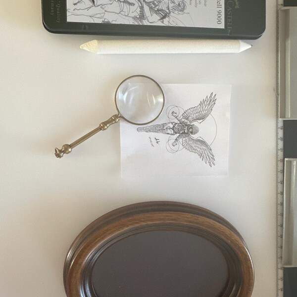 Brass Hand-carved Magnifying Glass, Study Decoration Gift - Etsy