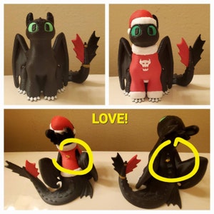 Toothless & Light Fury Christmas Tree Ornaments! - Etsy