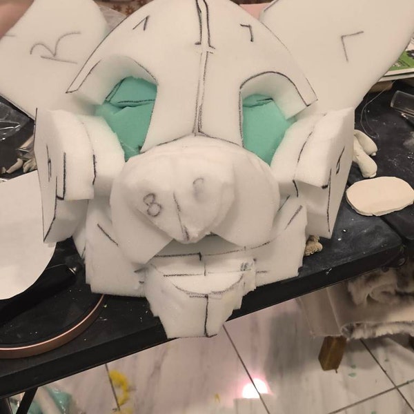 Fursuit Neck Pattern Tutorial PDF Tutorial - Etsy