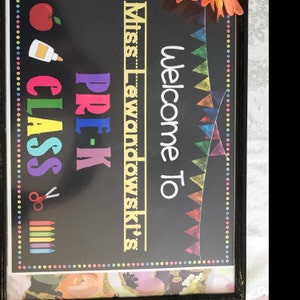 EDITABLE Teacher Classroom Door Sign Classroom Decor Teacher | Etsy