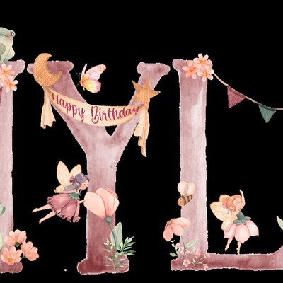Woodland Alphabet Watercolor Clipart, Animal Letter Clipart, Cute ...
