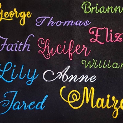 Script Embroidery Font Bundle 1 10 Embroidery FONTS Formats Included ...