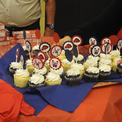 Corporate Logo Promotional Cupcake Toppers Logo Branded Cupcake Toppers ...