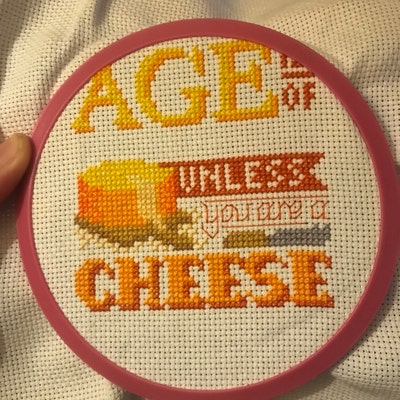 Cheese Birthday Cross Stitch Pattern digital Format PDF - Etsy