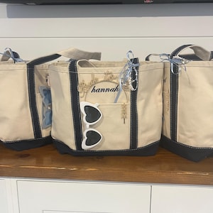 Custom Canvas Tote, Ironic Boat Bag, Bridesmaid Proposal Monogram Bag ...