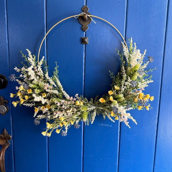 Modern Fall Succulent Wreath, Fall Eucalyptus Wreath, Fall Hoop Wreath ...
