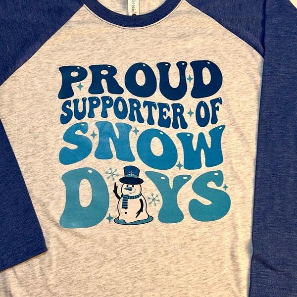 Proud Supporter of Snow Days Svg Png, Funny Teacher Crew Svg, Funny ...