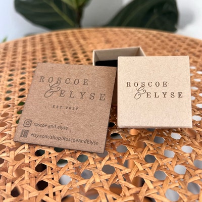 Kraft Ring Box 1 5/8 X 1 5/8 X 1 1/4 With Foam Insert Custom Branded ...