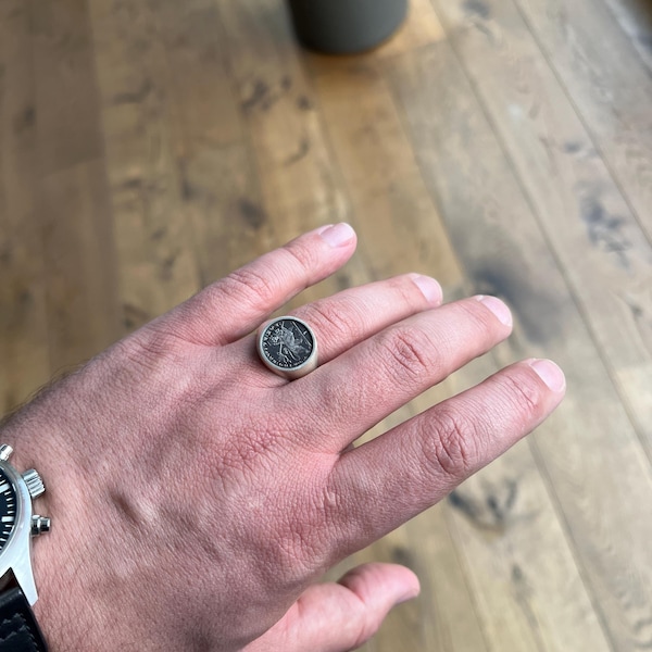 Lion of Judah Signet Ring in Solid Silver. Ethiopian Design From 1944 ...
