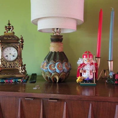 3-tier 18 Hardback Lamp Shade in Off-white Muslin Fabric With Edge ...