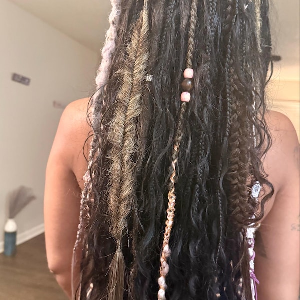 Hair Wrap Extension, Fairy Lock Dread Wrap - Etsy