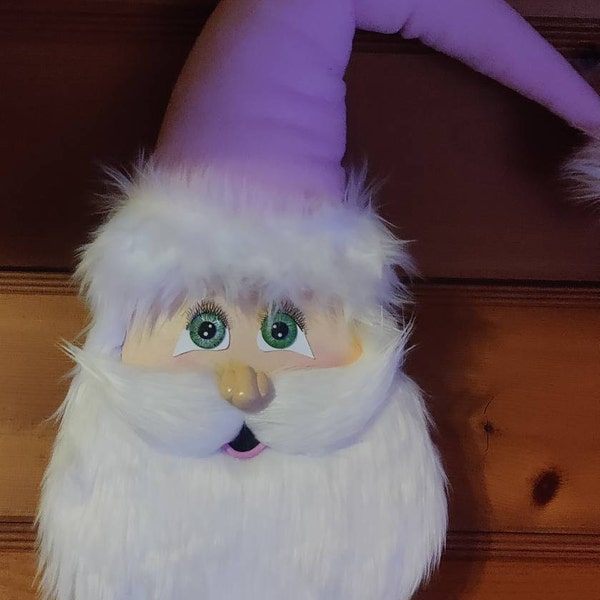 Pink Hat Santa Face - Etsy