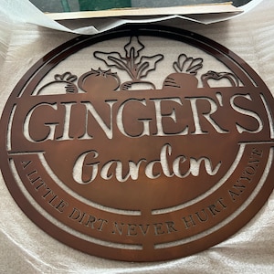 Custom Vegetable Garden Sign Metal Vegetable Stand Signs - Etsy