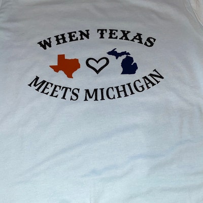 When Texas Meets Michigan Svg Texas and Michigan Svg Texas Svg Michigan ...