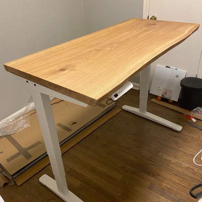 164 X 80cm Solid Oak Table Top With Live Edges. Oak Desktop, Ready to ...