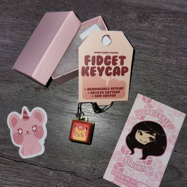 025 - Fidget Keycap Keychain - Etsy