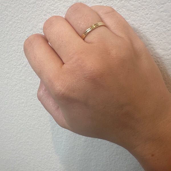 Gold Band, Simple Ring, Minimalist Ring, Dainty Ring, Plain Ring ...
