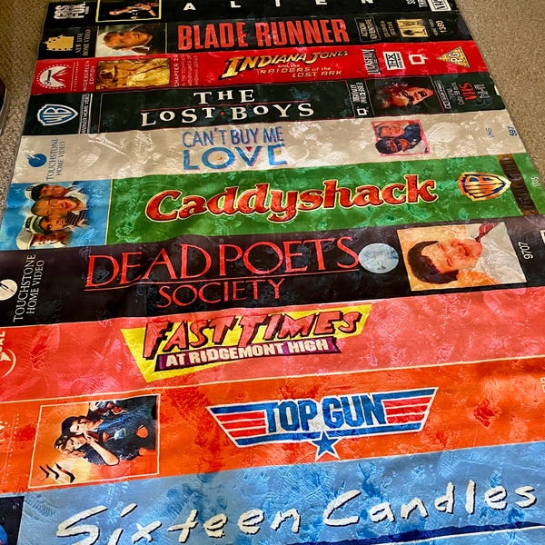 Custom VHS Rug, VHS Rug, VHS Cover Rug, Vhs Spine Rug, 80s Rug ...