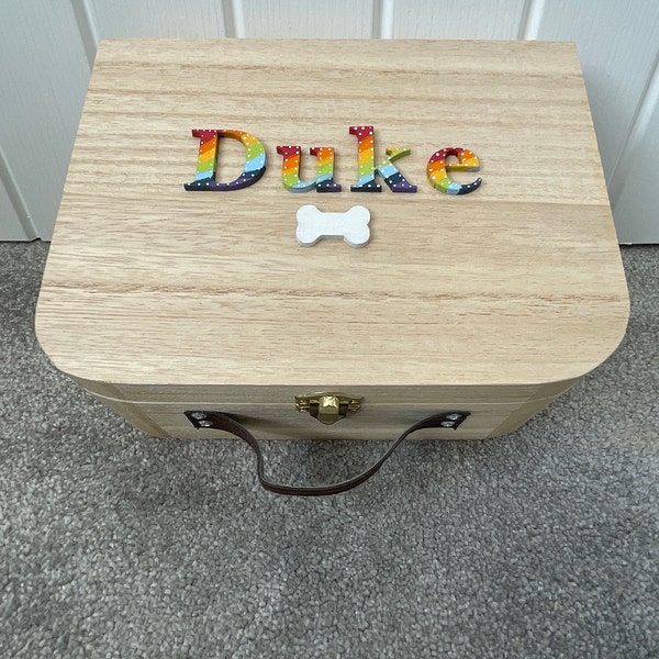 Baby Girl Keepsake Box, Girl Memory Box, Childrens Wooden Suitcase Box ...