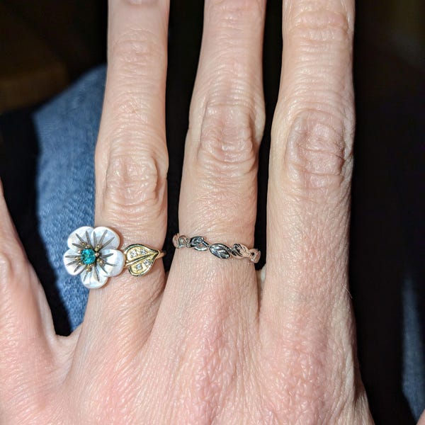 Custom Graduation Band 14kt Solid Yellow Gold or White Gold, Stackable ...