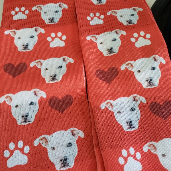 Custom Dog Socks, Personalized Pet Photo Socks Customized Cute Dog Cat ...