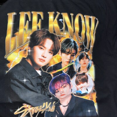Stray Kids Lee Know Retro Bootleg T-shirt Stray Kids Shirt Kpop Tshirt ...
