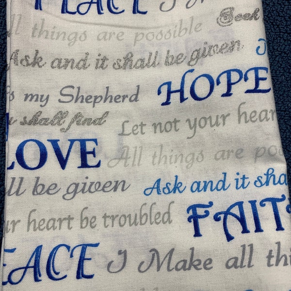 Christian Fabric With Bible Verses - Etsy