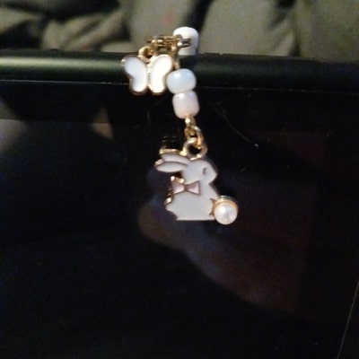 Phone Dust Plug, Bunny Butterfly Accessories, Anti Dust, Gold, Mobile ...