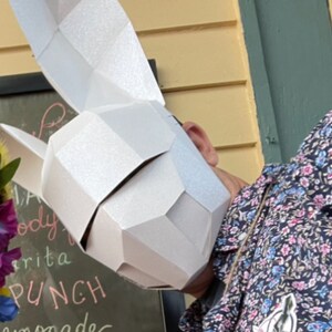 Fish Papercraft Mask Template, Low Poly Paper Mask, Unique Halloween ...