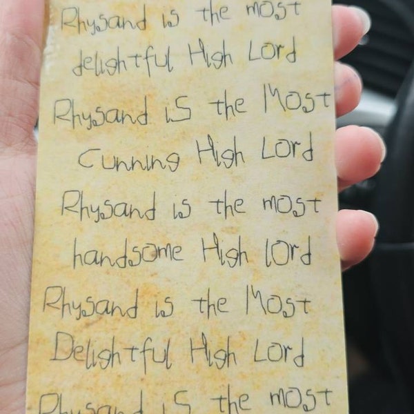 ACOTAR House of Wind Library Card Bookmark | A Court of Thorns and ...