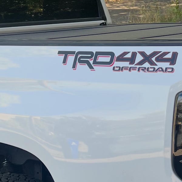 TRD Pro Toyota Racing Development Tacoma Tundra Bed Tailgate Decal ...