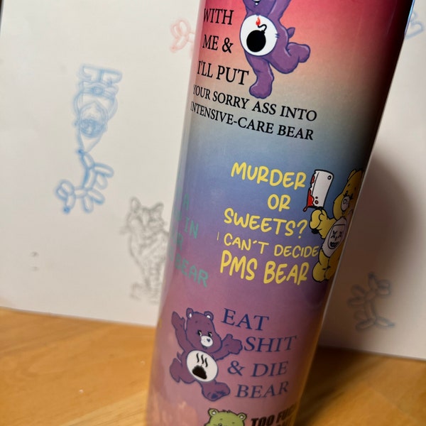 Evil Care Bears Svg Bundle, Care Bears Layered Cricut, Funny Svg, Funny ...