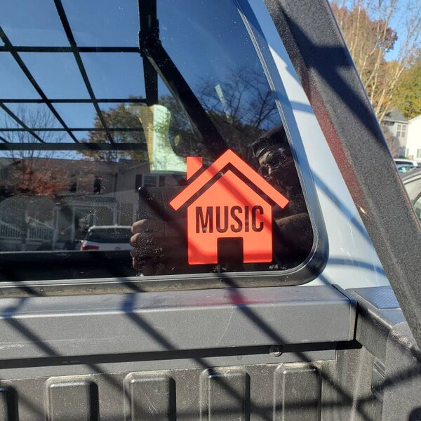 House Music Decal / EDM Decal / House Music Sticker / EDM Decal / Car ...