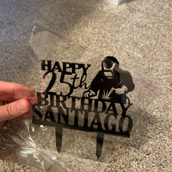 Welder Cake Topper, Welder Birthday Cake Topper, Welding Soldering Cake ...