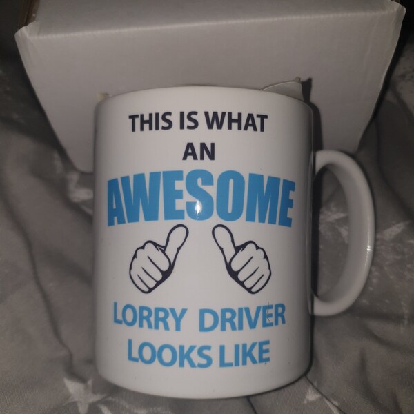 Lorry Driver Mug This is What an Awesome Lorry Driver Looks Like ...