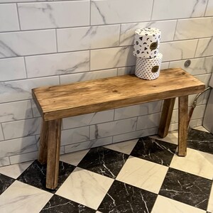 Rustic Wooden Display Bench - Etsy