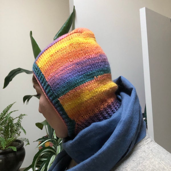 Handknitted Retro Balaclava "the Remnant". Made to Order. Knitted With ...