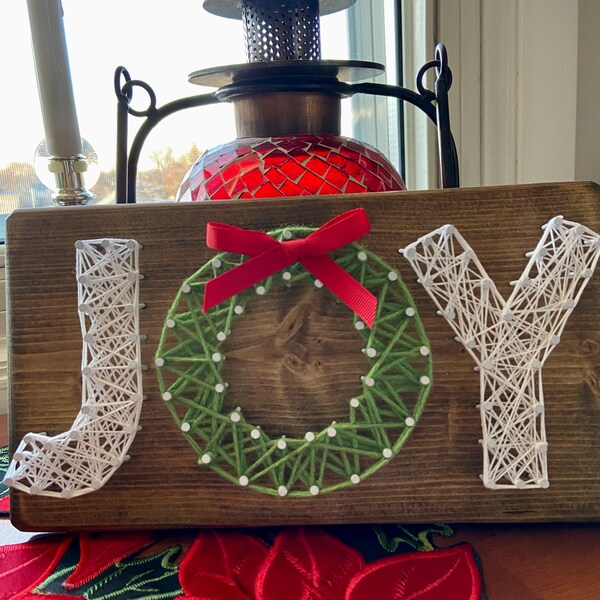 DIY Joy Wreath String Art Kit - Etsy