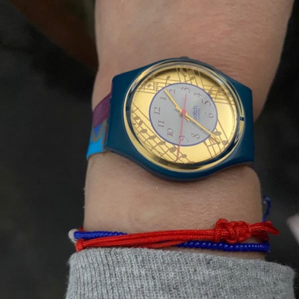 1991 Vintage Swatch "blue Moon", SDN100, Unworn, in Swatch Box, With ...
