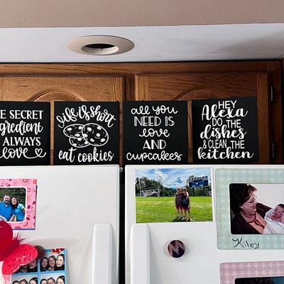 Small Kitchen Signs Farmhouse Kitchen Gray Black White - Etsy